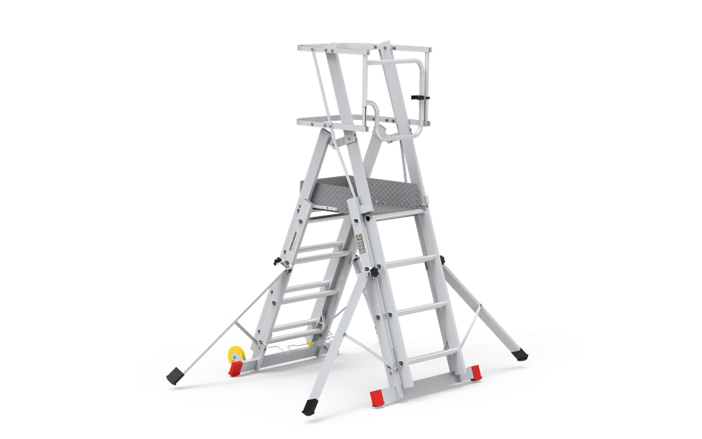 Guardmax Telescopic Aluminium Ladder – Heavy-Duty Industrial Ladder ...